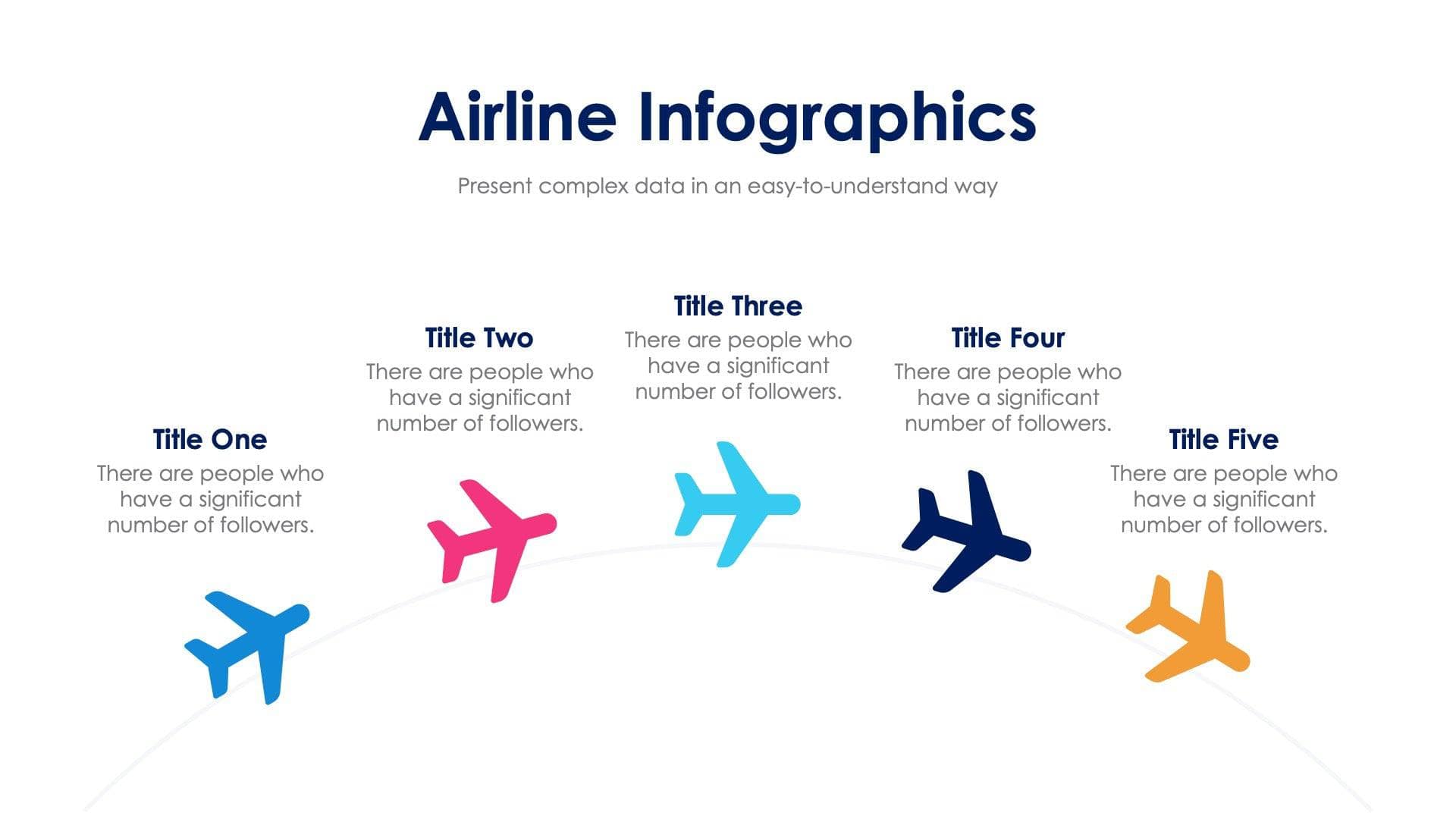 Airline Slide Infographic Template S12192305 | Infografolio