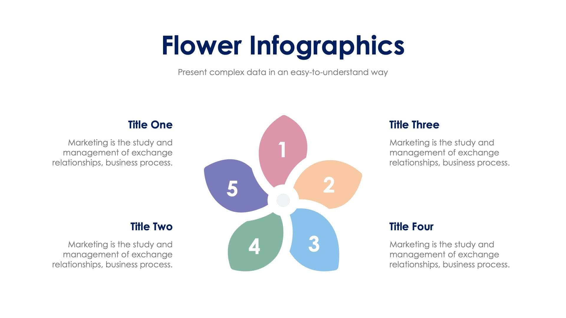 Flower Slide Infographic Template S12192301 | Infografolio