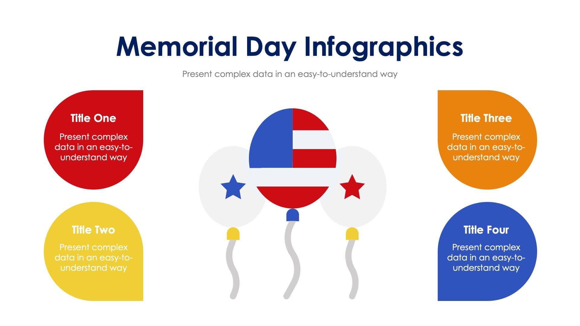 Memorial Day Slide Infographic Template S12202303 | Infografolio