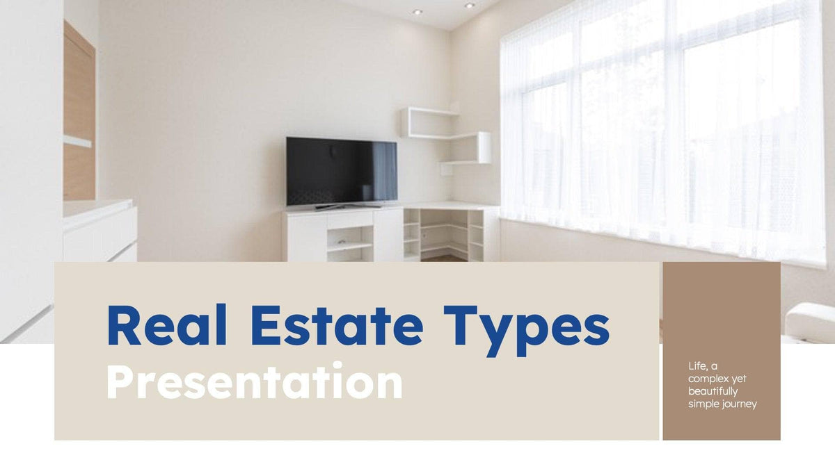 Real Estate Types Presentation Template S09052301 – Infografolio