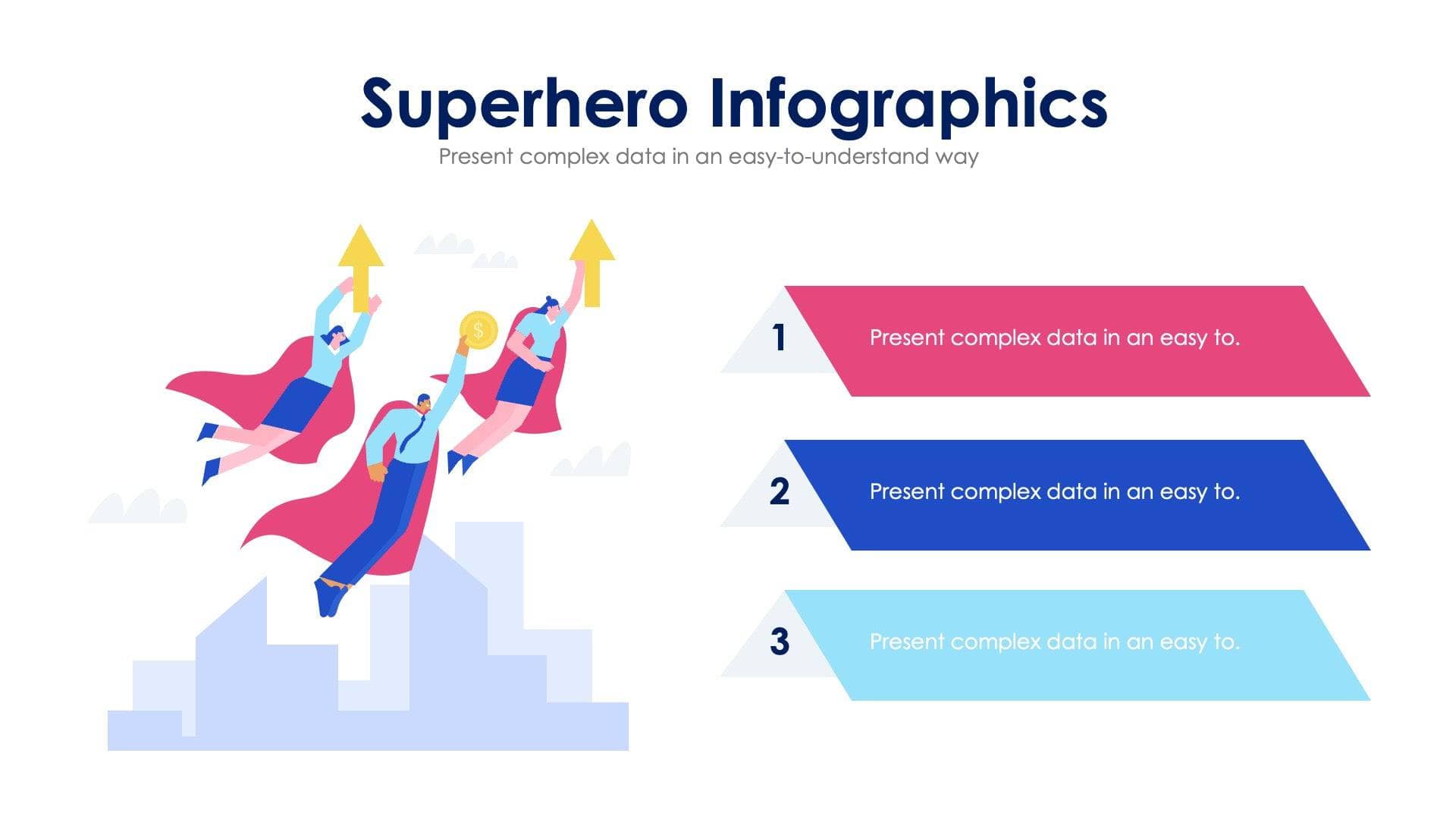 Superhero Slide Infographic Template S02022301 | Infografolio