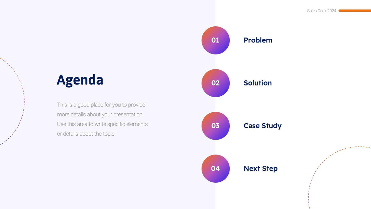 Agenda Pink and Purple Slide Template S11042201 – Infografolio
