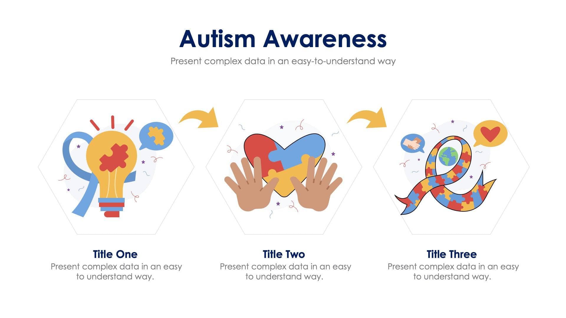 Autism Awareness Slide Infographic Template S07112204 | Infografolio