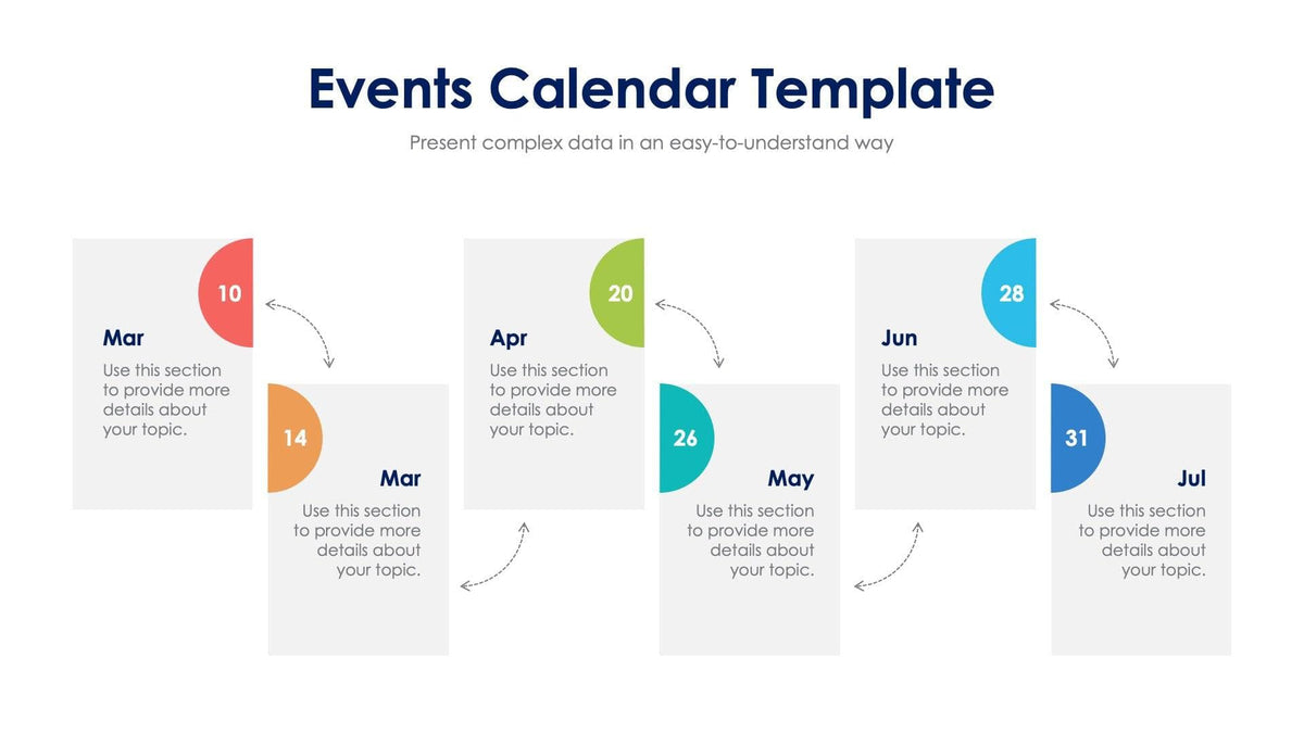 Events Calendar Infographic Slide Template S11042203 – Infografolio