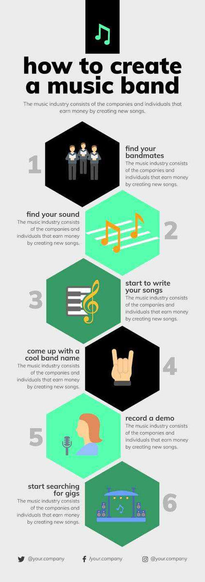 How to Create a Music Band Infographic Template – Infografolio