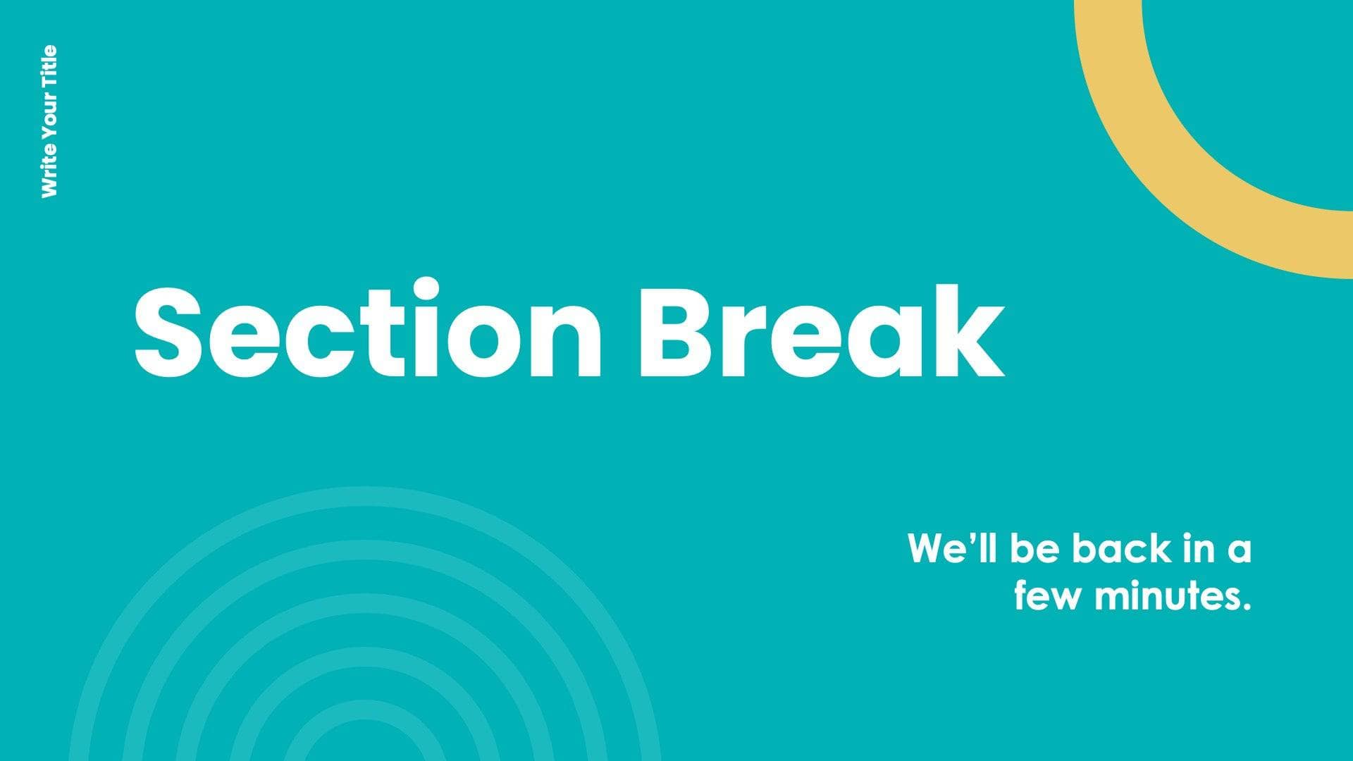 Section Break Slide Infographic Template S10142203 | Infografolio