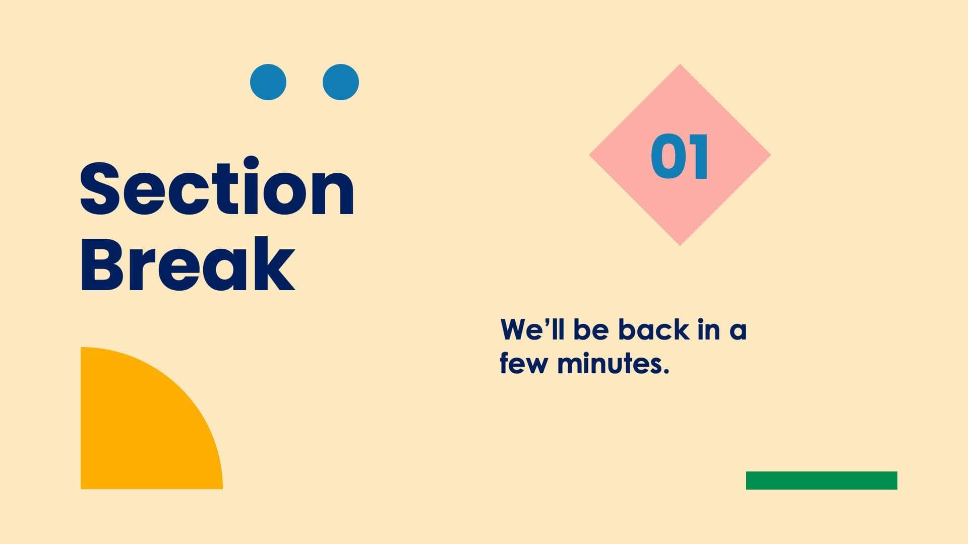 Section Break Slide Infographic Template S10142210 | Infografolio