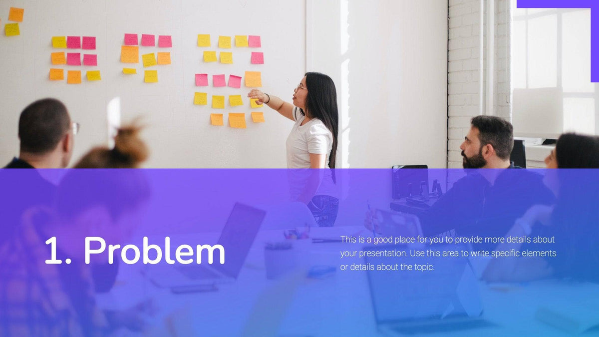 Section Break Violet and Blue Slide Template S11042201 – Infografolio