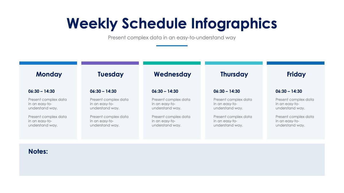 Weekly Schedule Slide Infographic Template S03032215 – Infografolio