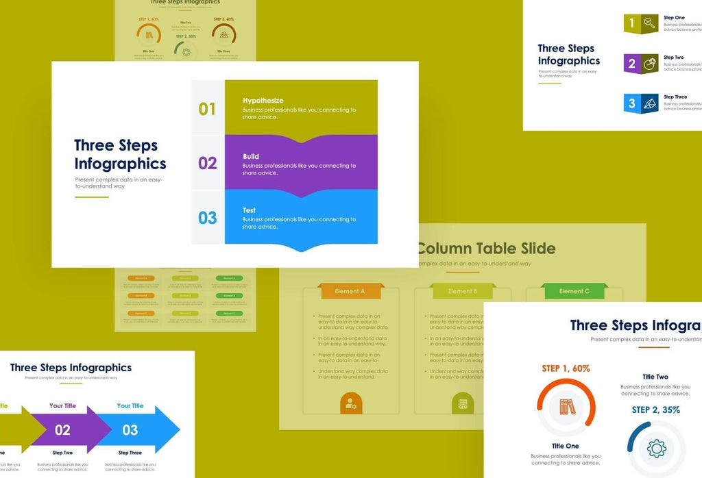 2240+ Best Free 3 Stages PowerPoint Infographic Templates | Infografolio