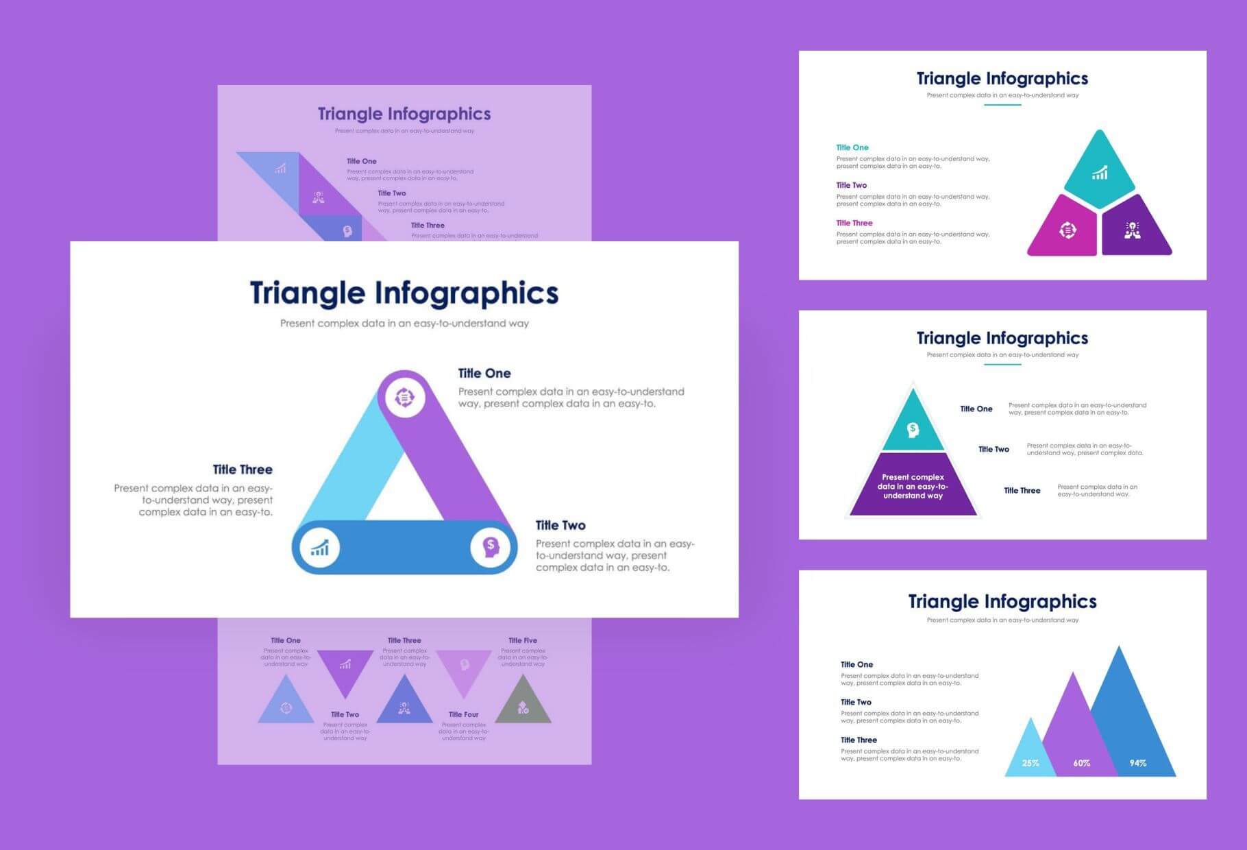 290+ Best Free Triangle PowerPoint Infographic Templates | Infografolio