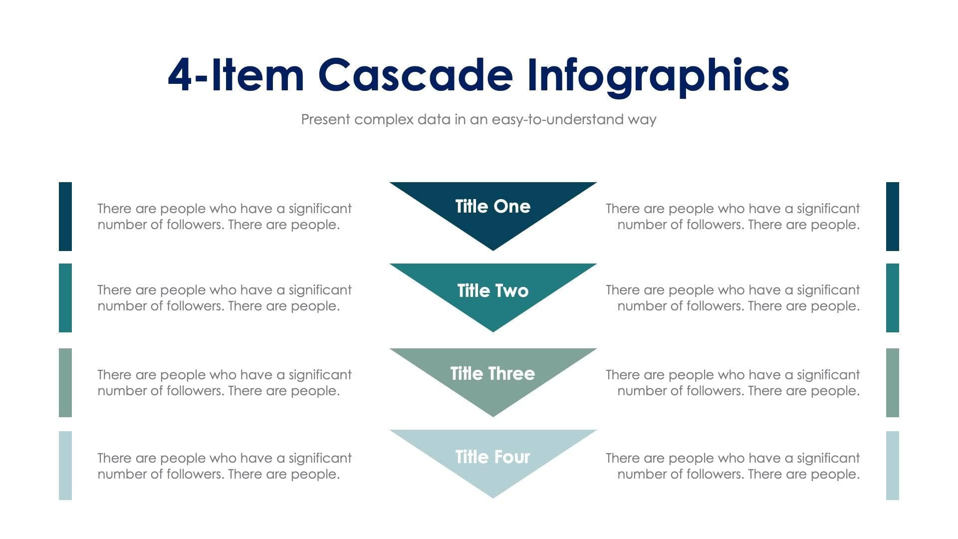 4 Item Cascade Slide Infographic Template S02192402 | Infografolio