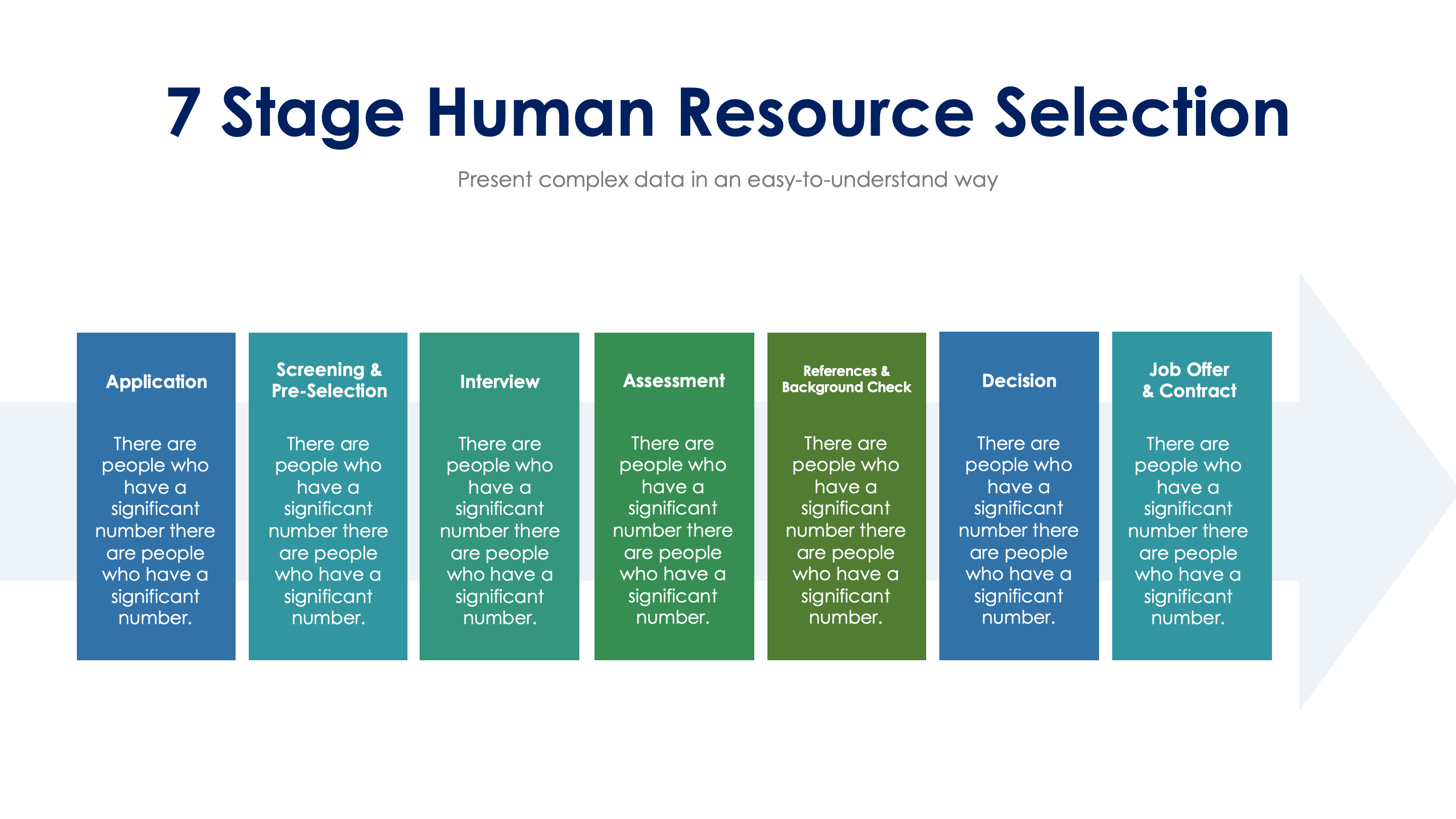 7 Stage Human Resources Selection Slide Infographic Template S02192402 ...