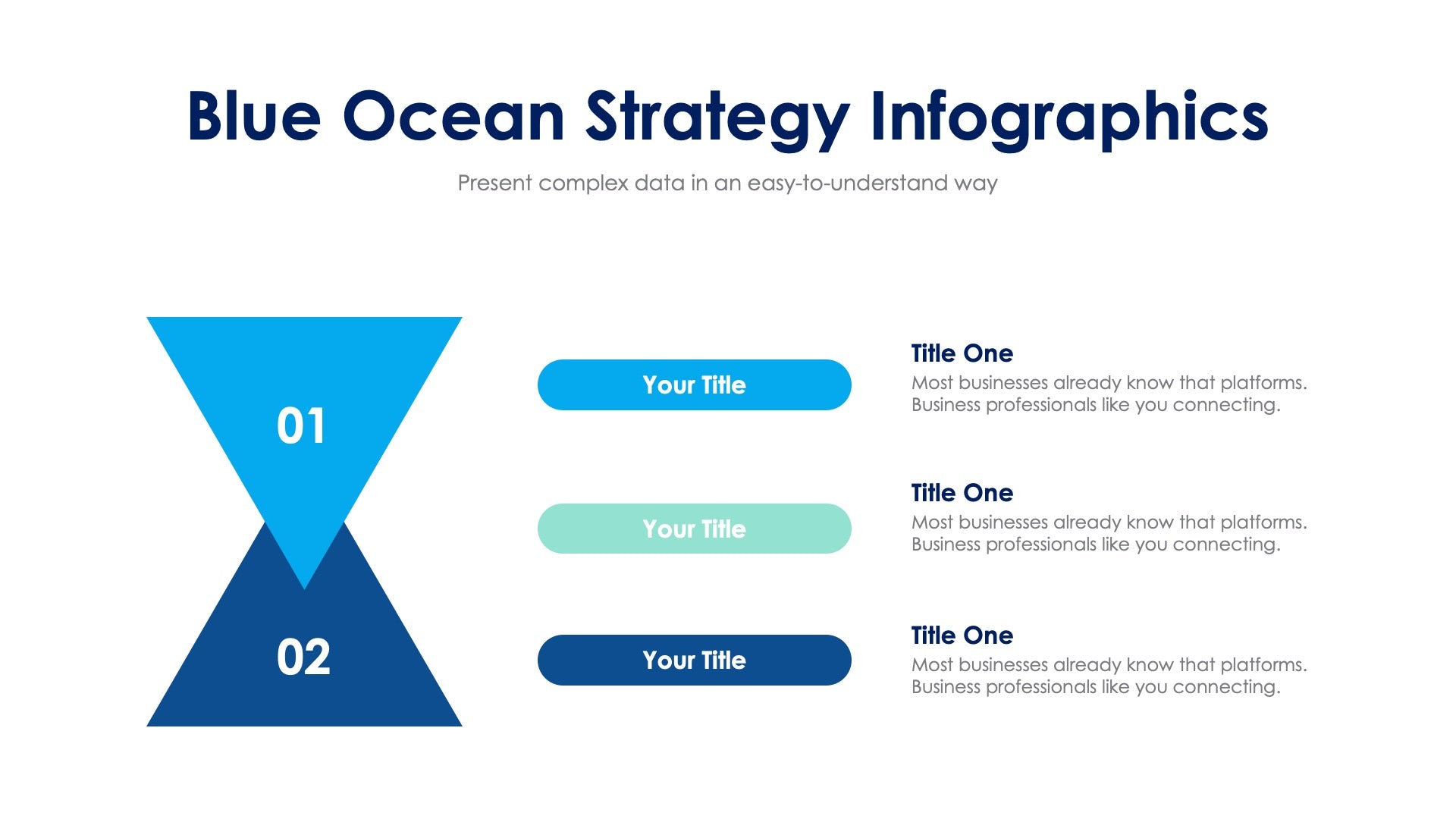 Blue Ocean Strategy Slide Infographic Template S02202401 | Infografolio