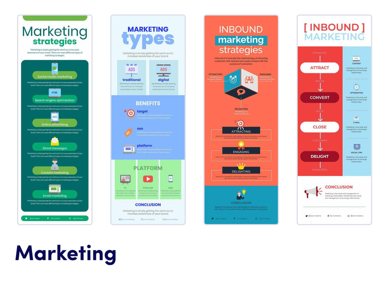 Design Thinking Marketing Infographic Template | Infografolio