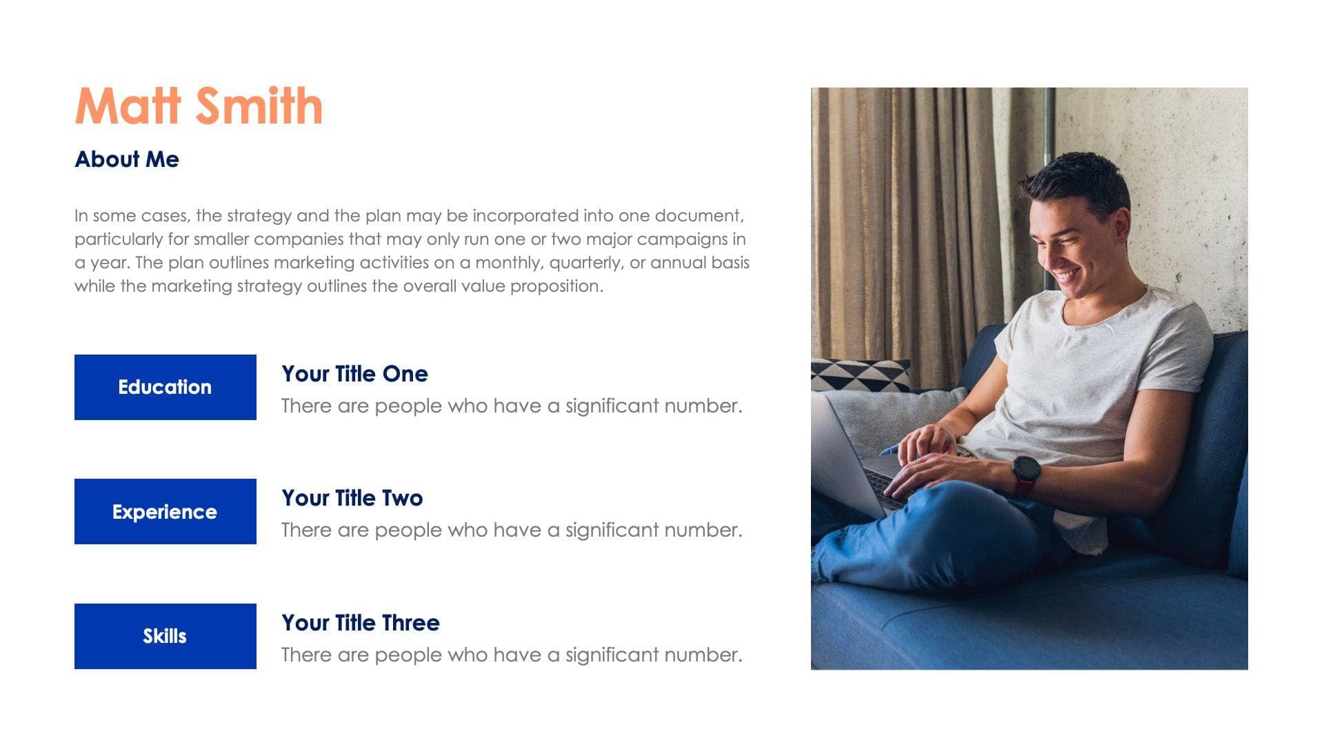 About Me Slide Infographic Template S03222302 | Infografolio