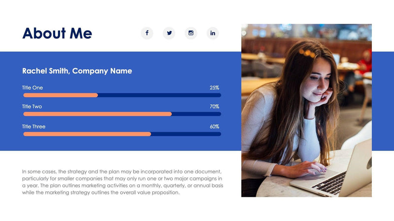 About Me Slides | Infografolio