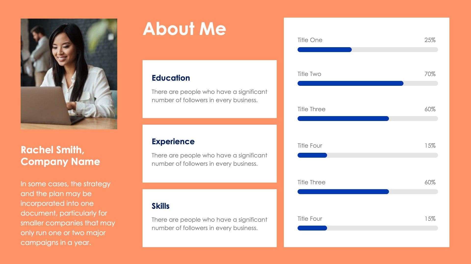 About Me Slide Infographic Template S03222307 | Infografolio