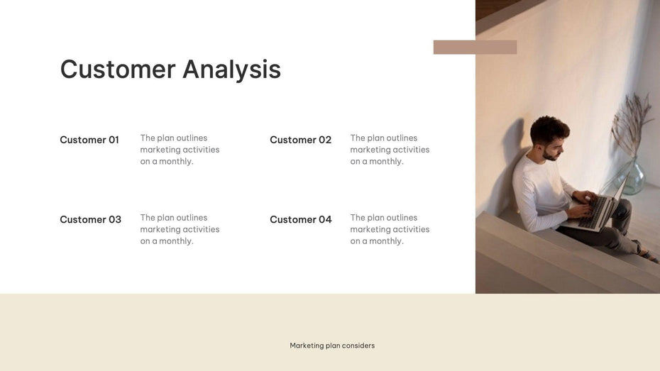 Linen Mocha Minimal and Modern Presentation Annual Report Template S04 ...