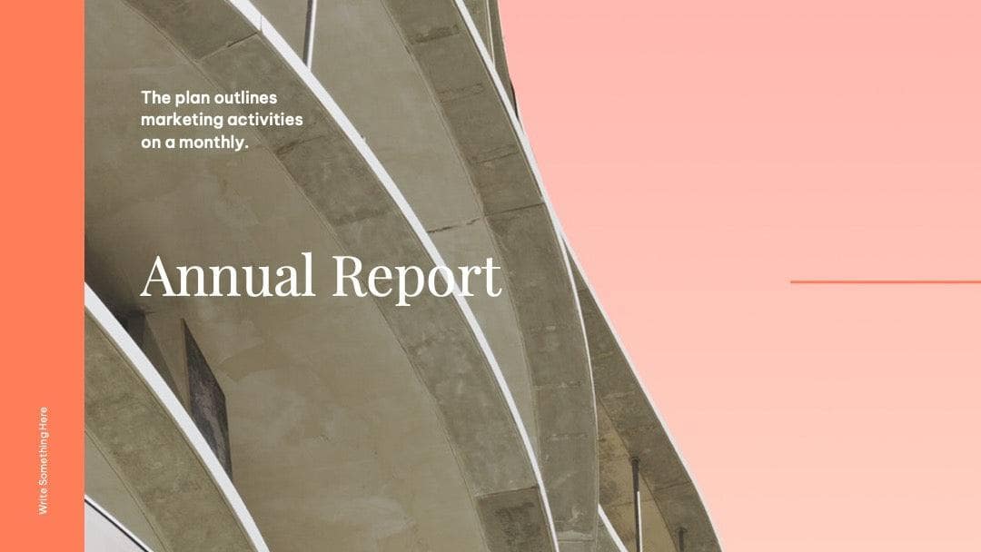 Vermilion Blue Professional and Modern Presentation Annual Report Temp ...