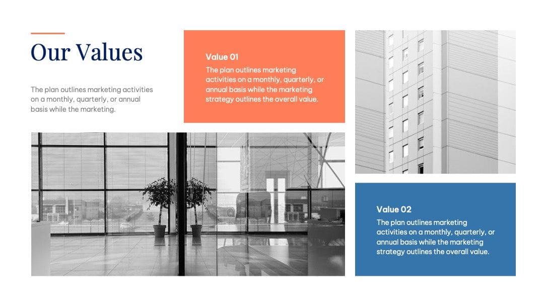 Vermilion Blue Professional and Modern Presentation Annual Report Temp ...