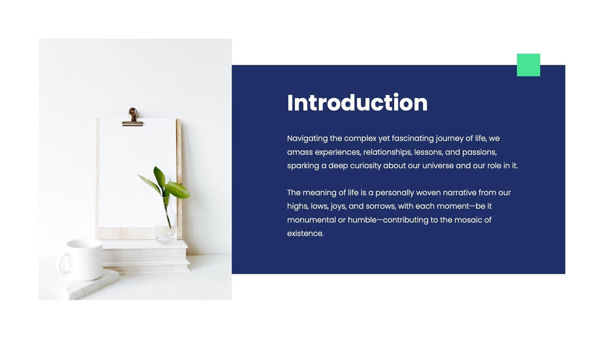 Blue Neon Green Simple and Professional Presentation Annual Report Tem ...