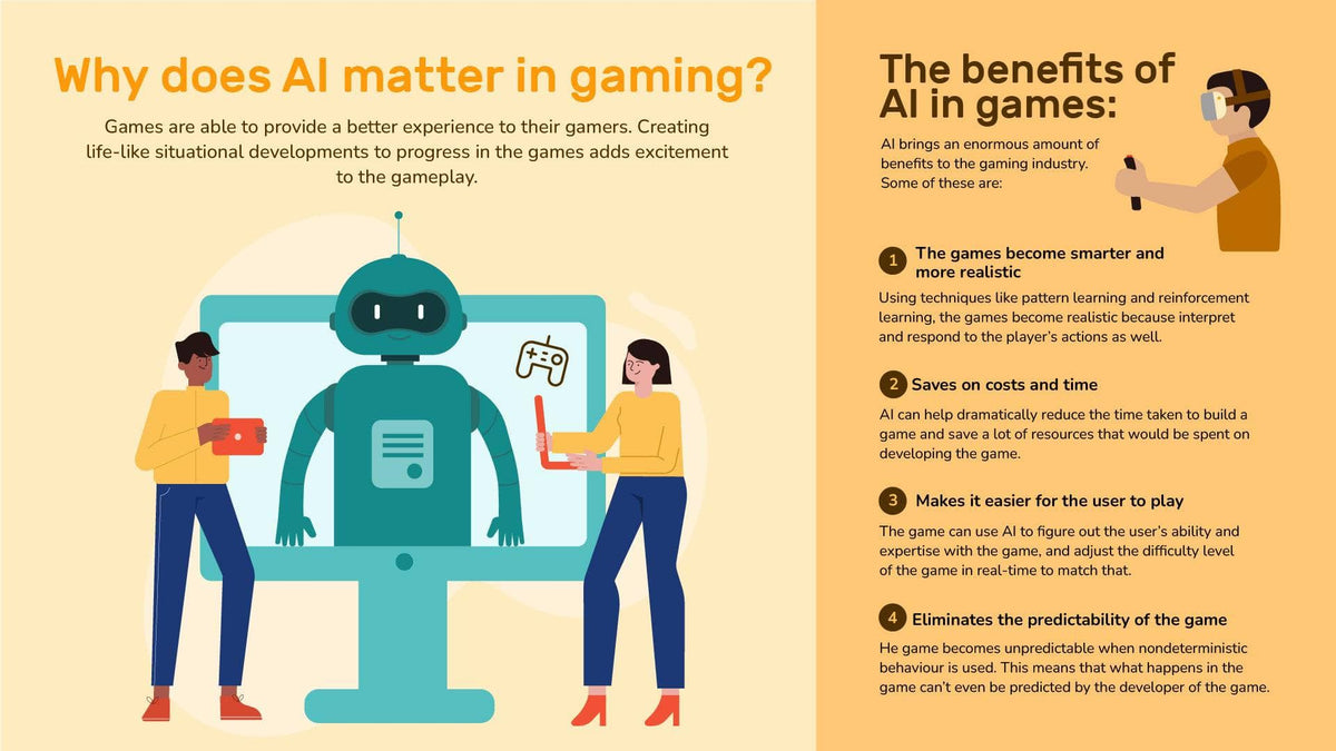 Why Does AI Matter in Gaming Artificial Intelligence Infographic Templ ...