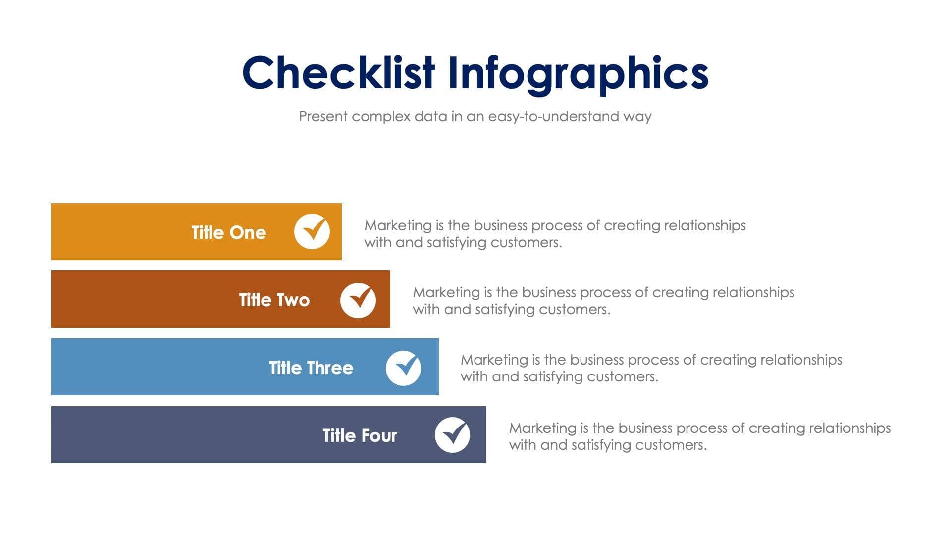 Checklist Slide Infographic Template S01092401 | Infografolio