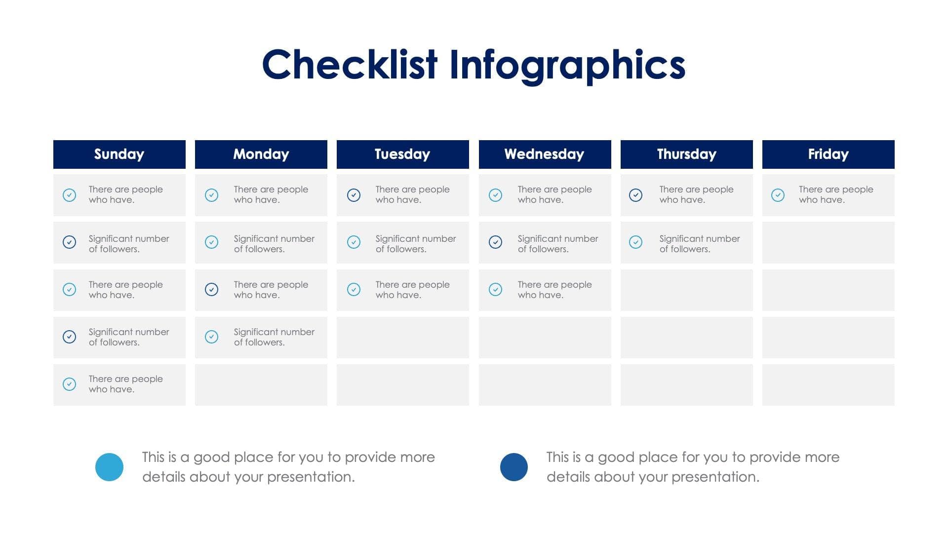 Checklist Slide Infographic Template S01102313 | Infografolio