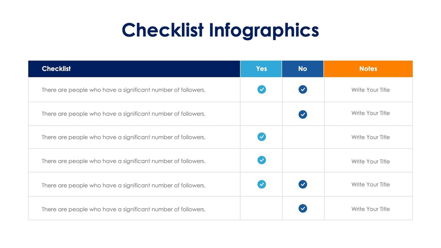 Checklist Slide Infographic Template S01102314 – Infografolio