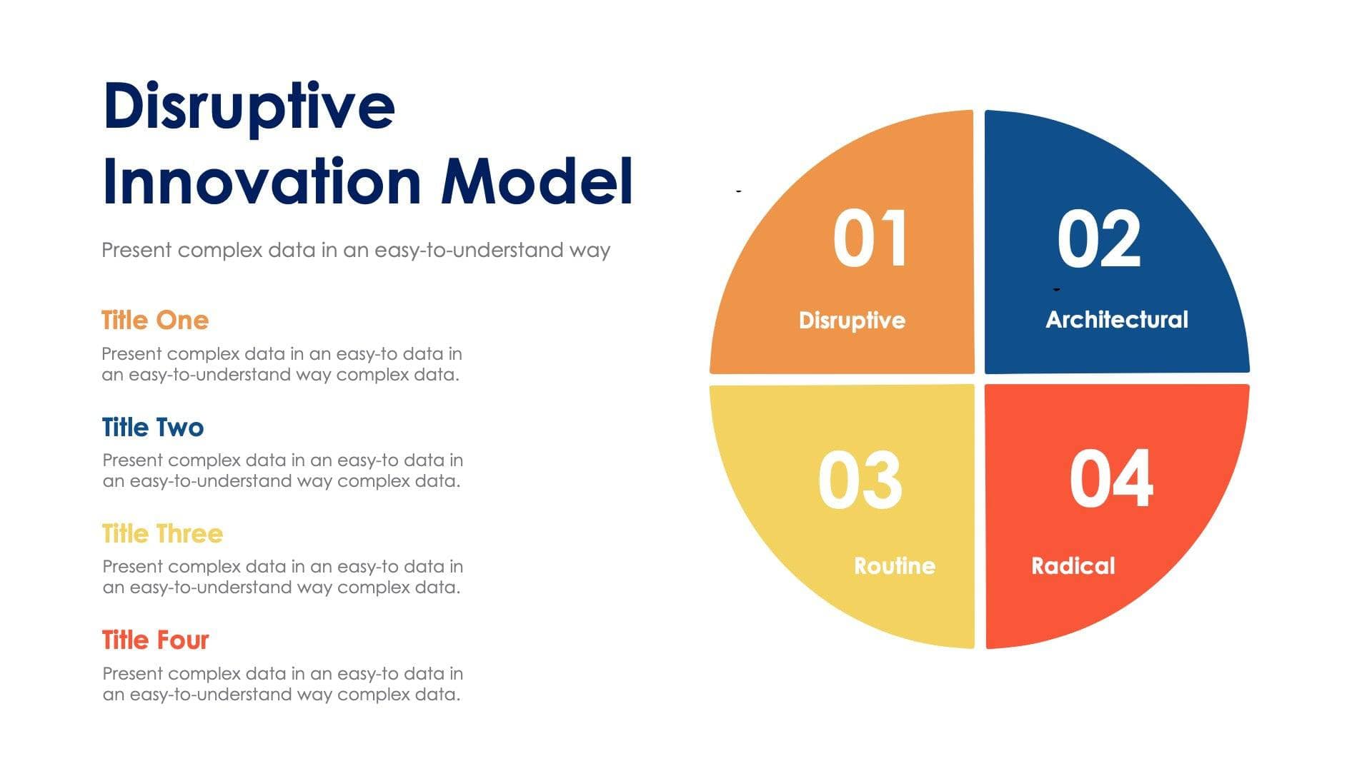 Disruptive Innovation Model Slide Infographic Template S02202402 Infografolio