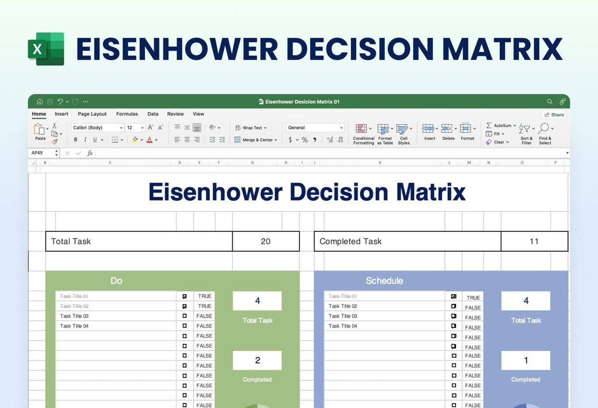 Decision Matrix Template Excel