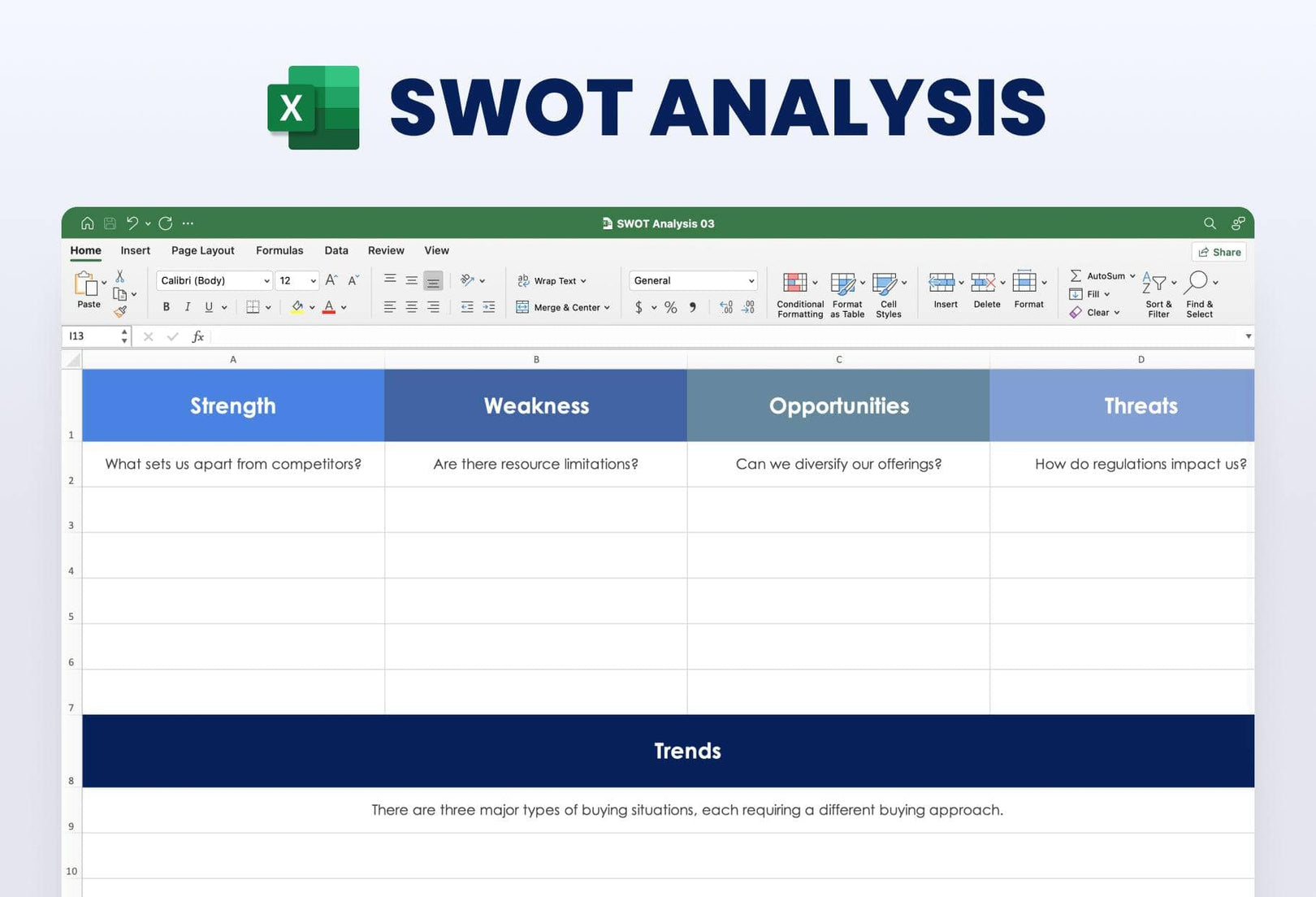 SWOT Analysis Excel Template S08092302 – Infografolio