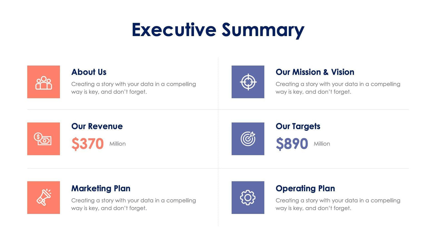 Executive Summary Slide Infographic Template S01102302 – Infografolio