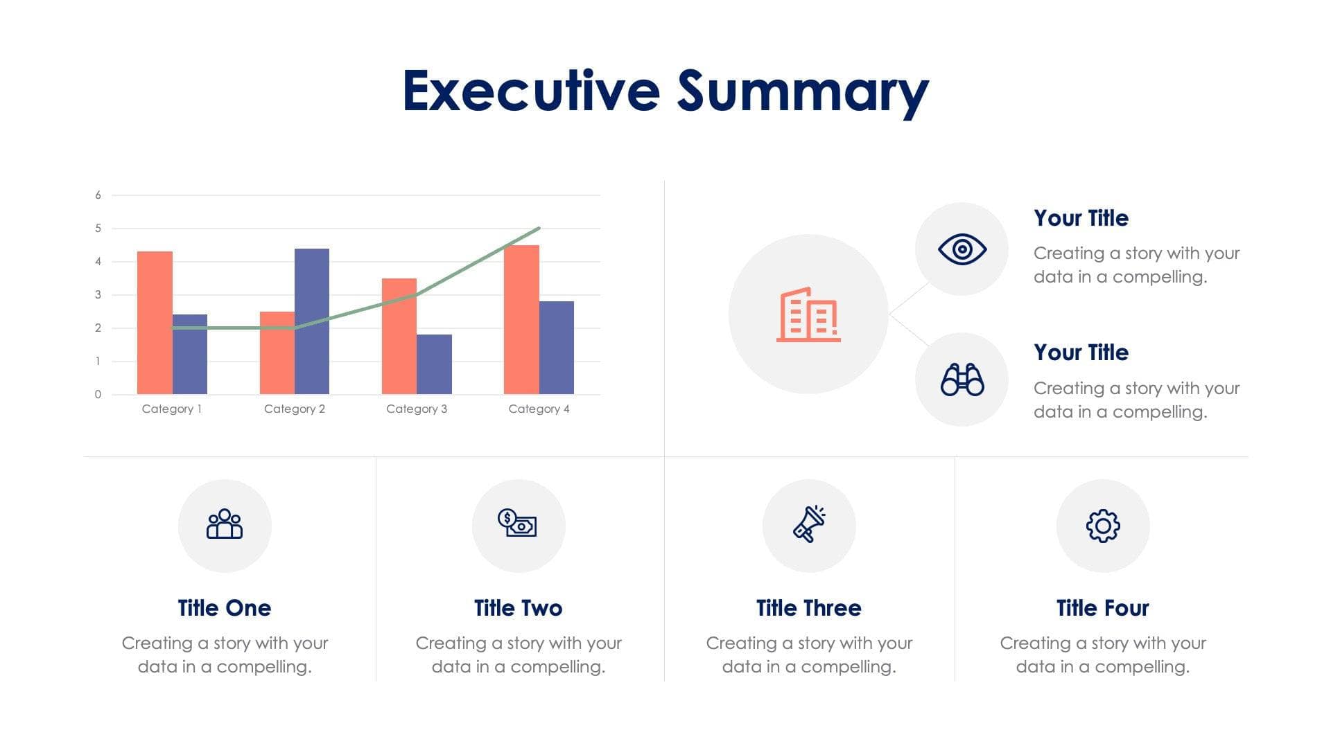 Executive Summary Slide Infographic Template S01102304 | Infografolio