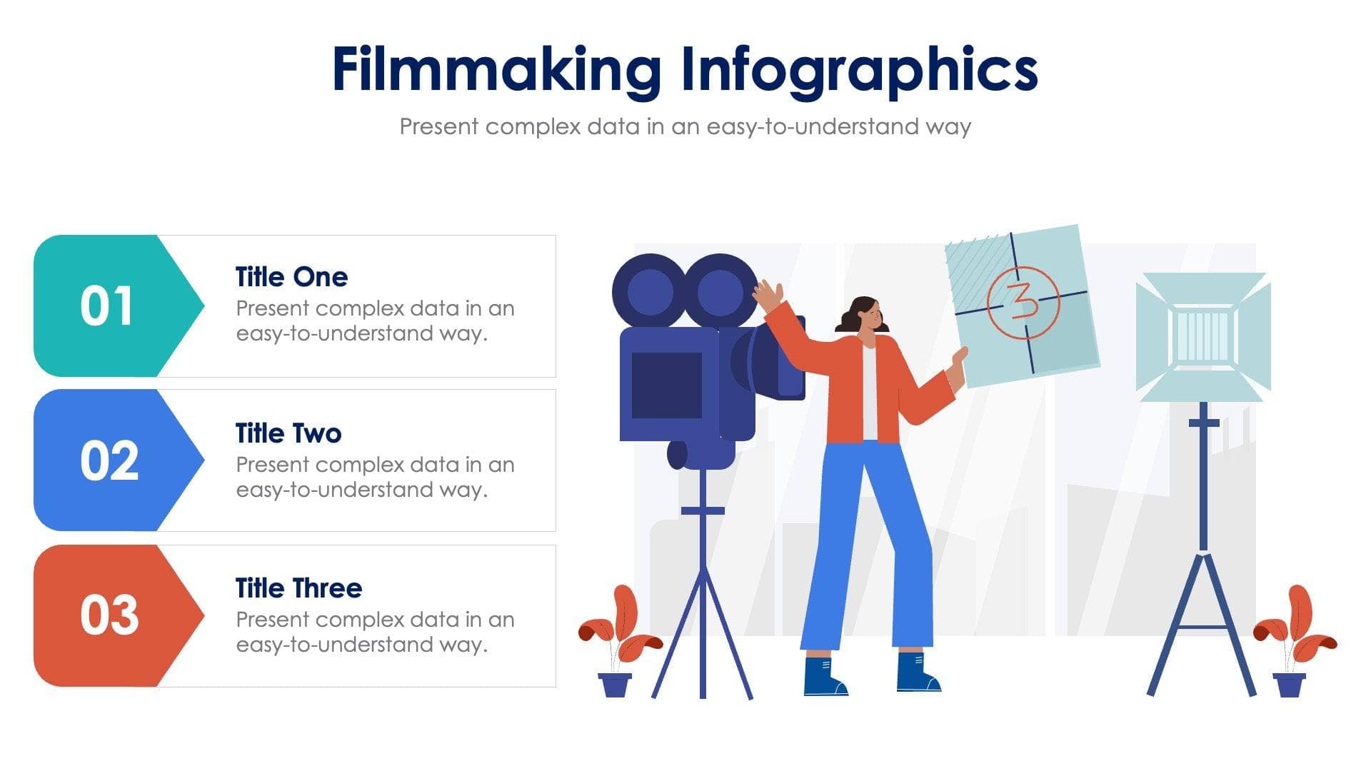 Filmmaking Slide Infographic Template S02032317 | Infografolio