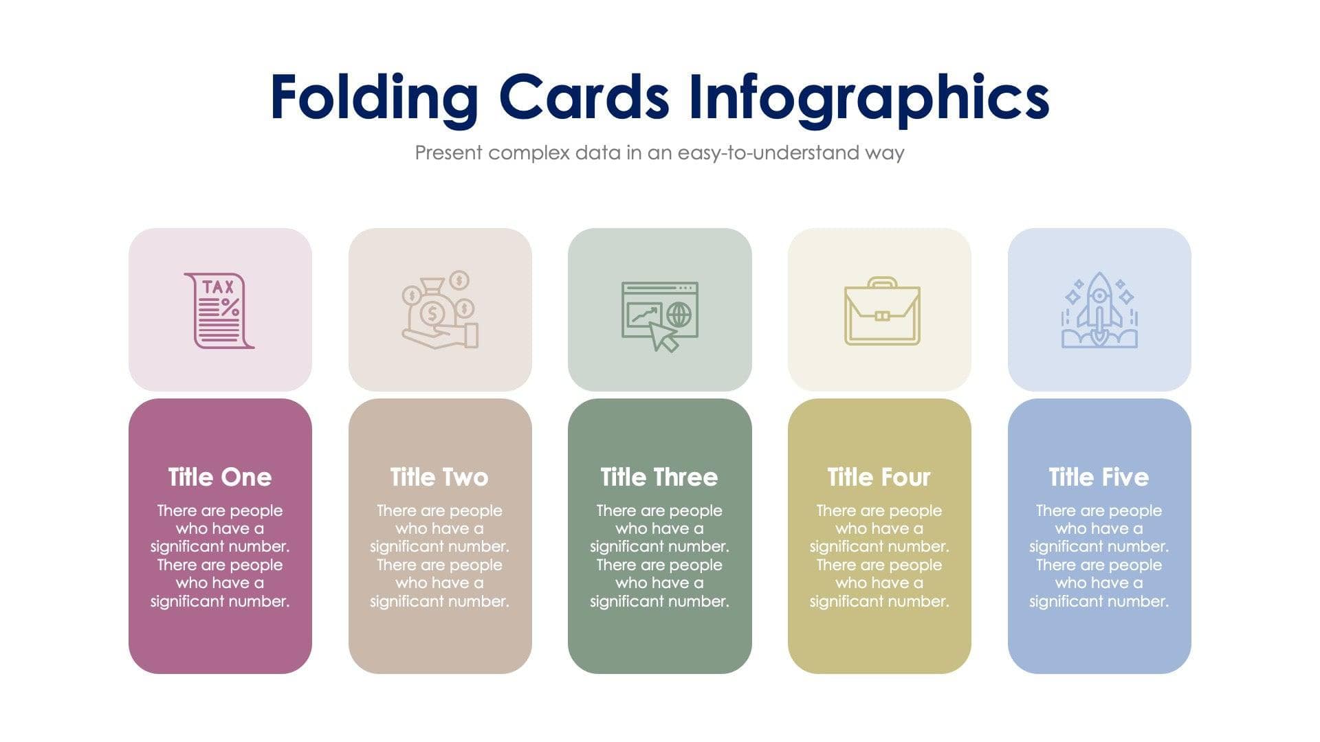 Folding Cards Slide Infographic Template S02202402 | Infografolio