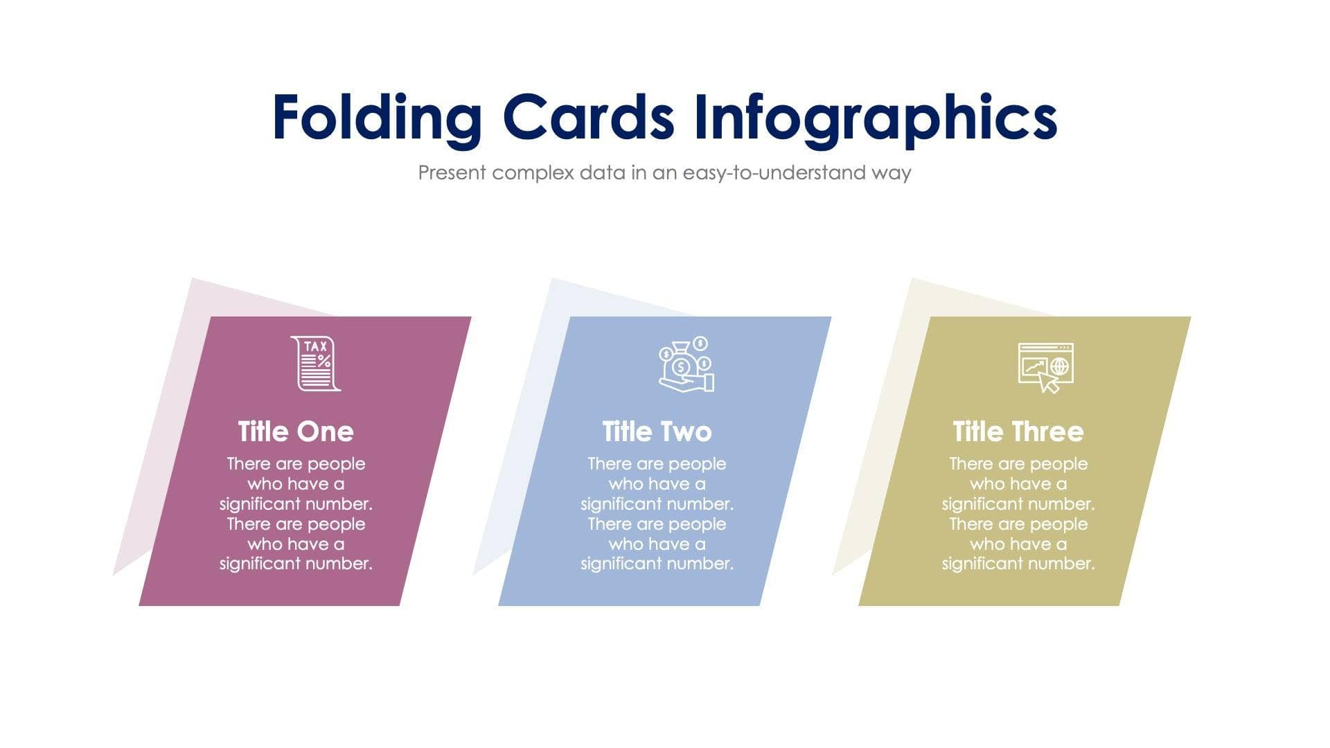 Folding Cards Slide Infographic Template S02202404 | Infografolio