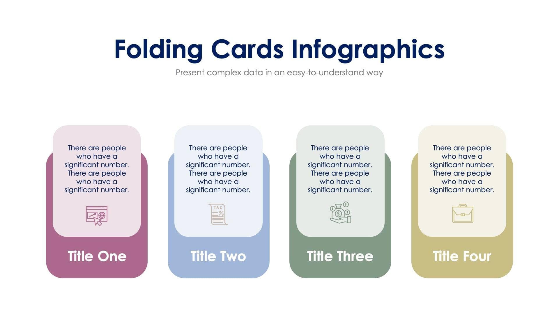 Folding Cards Slide Infographic Template S02202405 | Infografolio