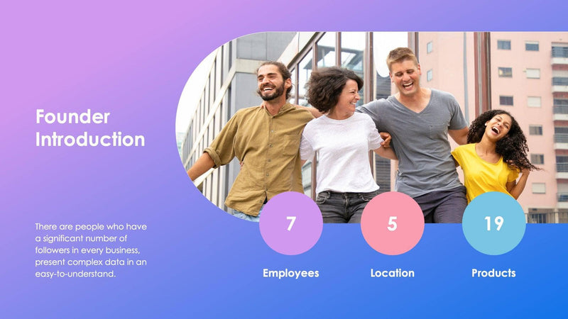 Founder Introduction Slides | Infografolio