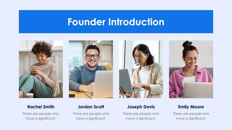 Founder Introduction Slides | Infografolio