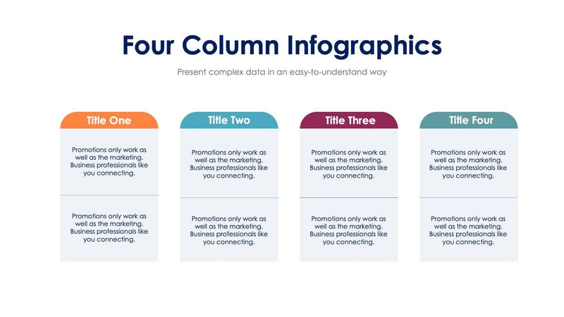Four Column Table Slides | Infografolio