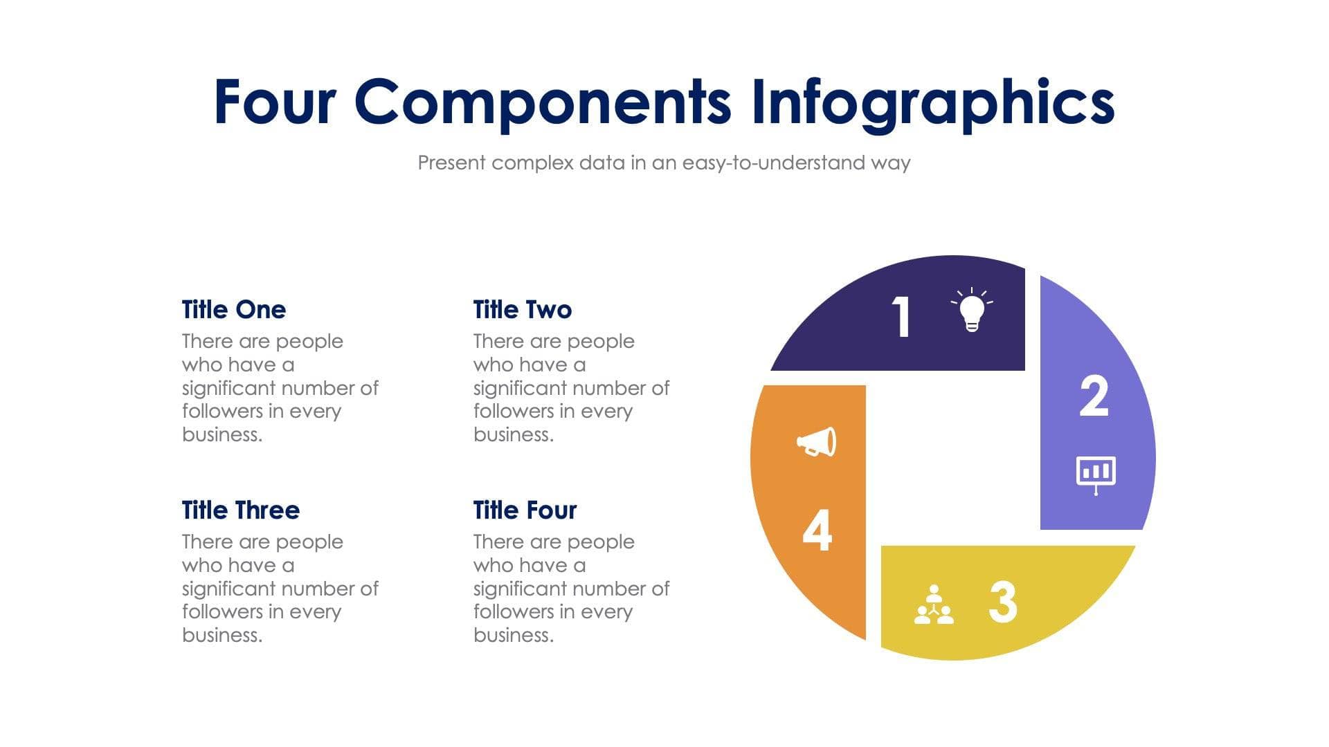 Four Components Infographic Template S01182403 | Infografolio