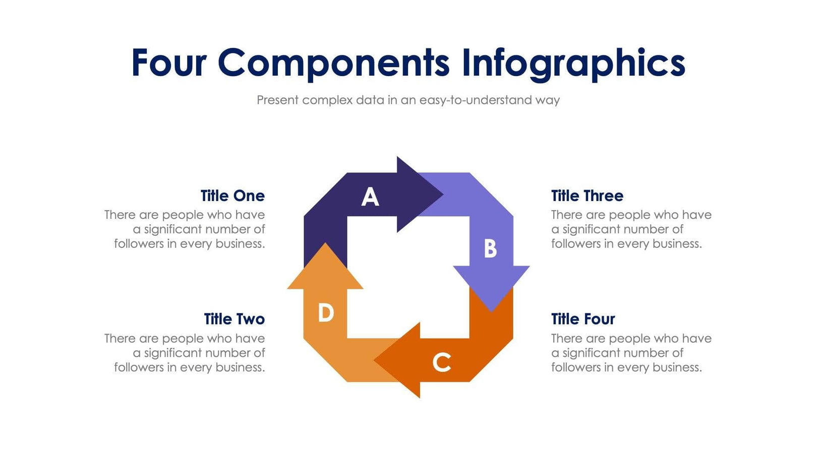 Four Components Infographic Template S01182404 – Infografolio