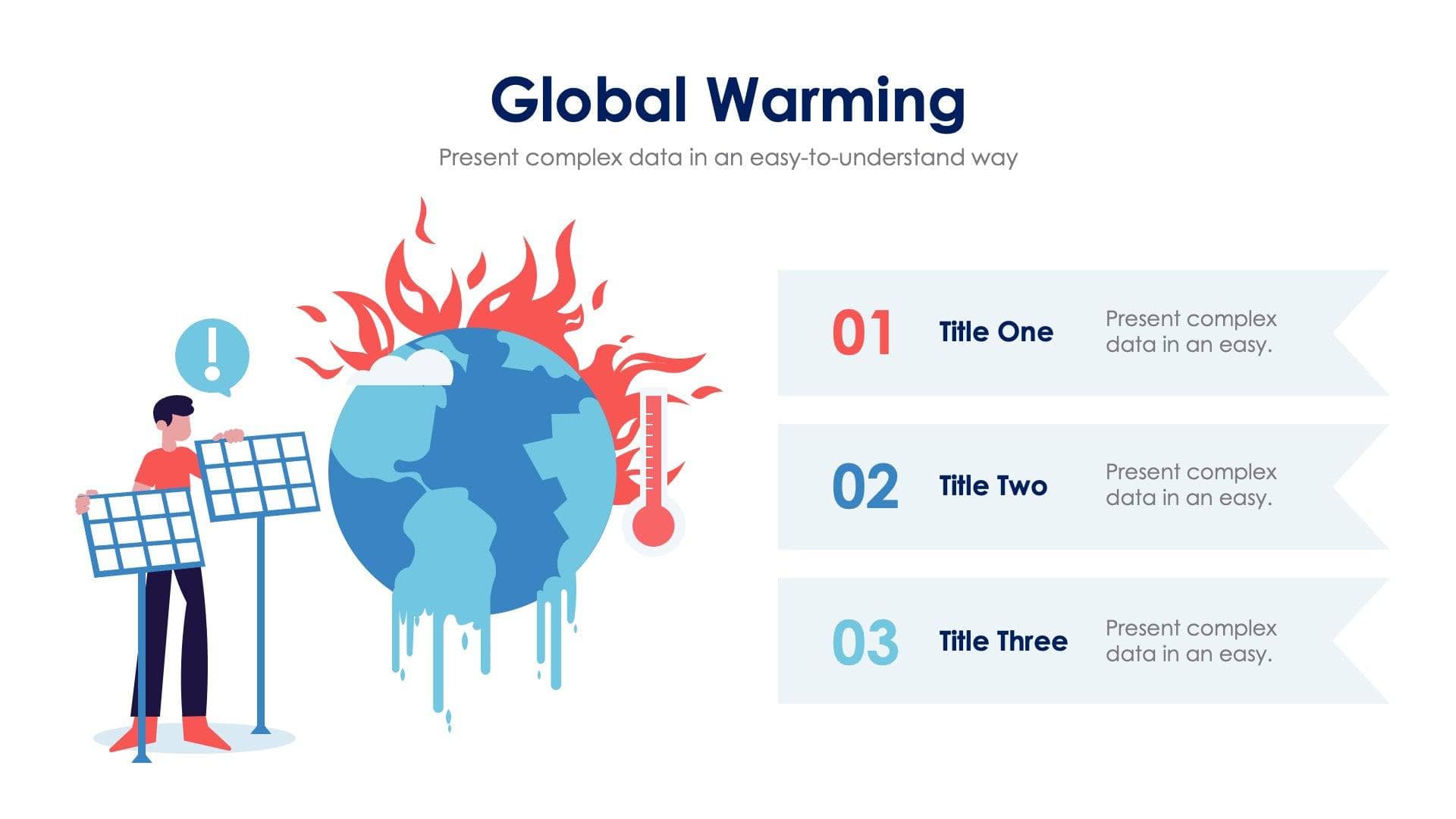 Global Warming Slide Infographic Template S02012305 | Infografolio