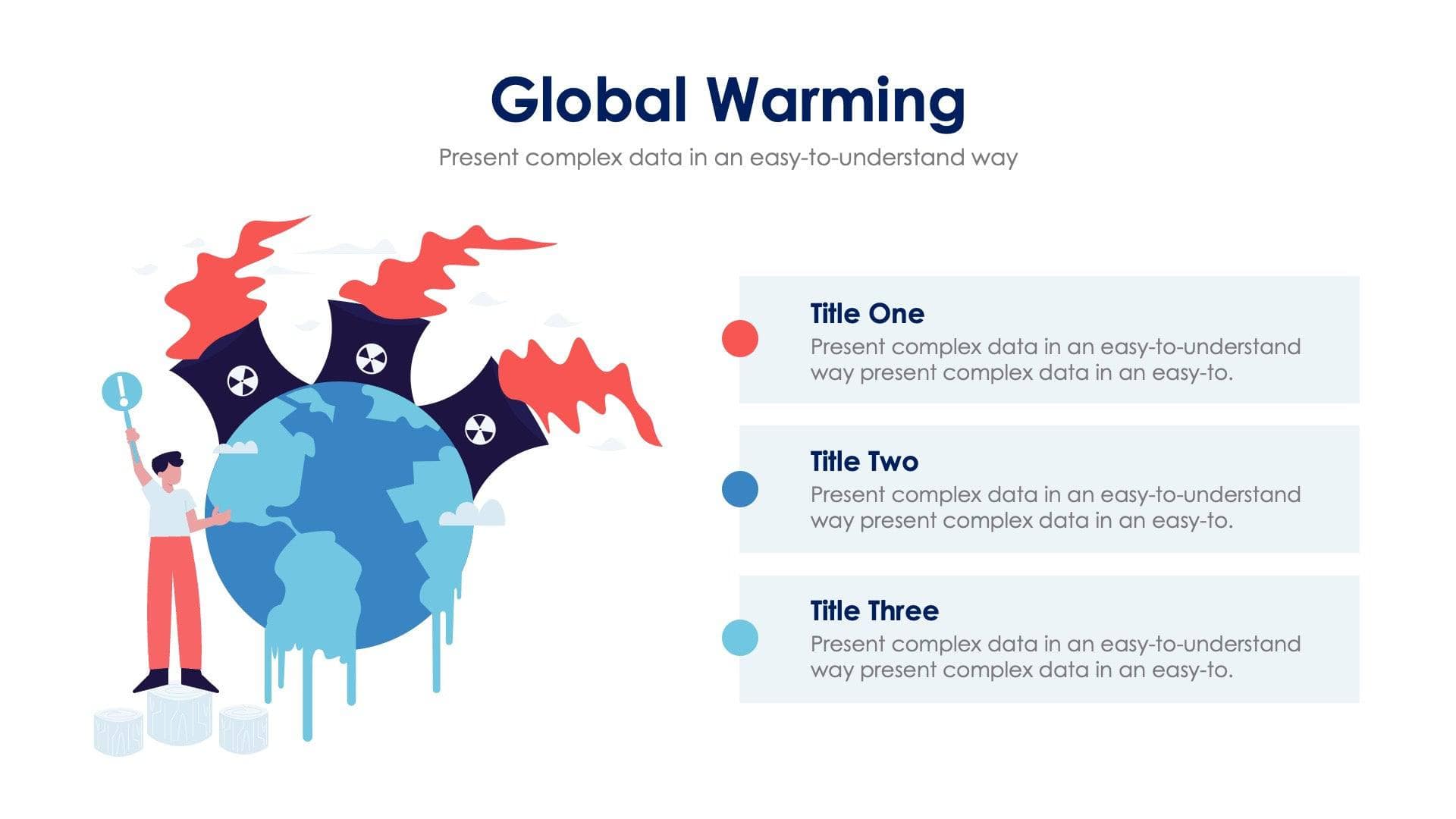 Global Warming Slide Infographic Template S02012310 | Infografolio