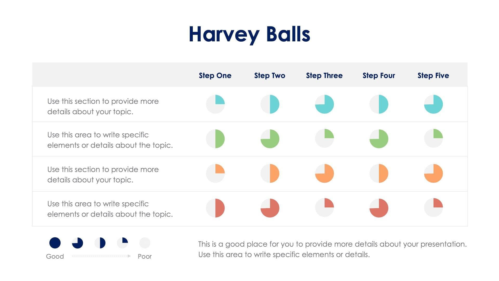 Harvey Balls Slide Infographic Template S06232311 | Infografolio