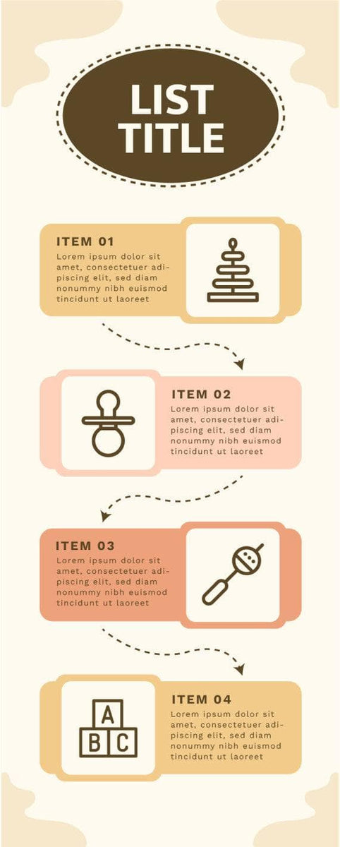 Beige and Brown List Infographic Template – Infografolio
