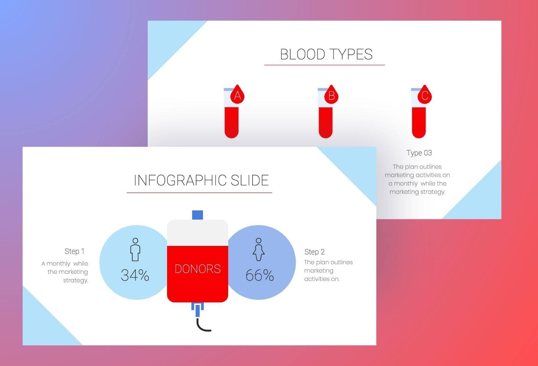 Blood Donation Presentation Template S07312301 | Infografolio