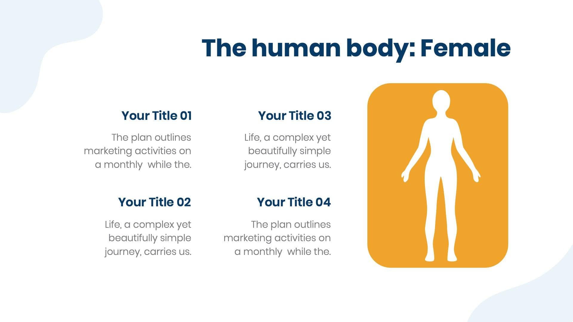 Blue Light and Yellow Simple Anatomy Presentation Template S07252301 | Infografolio